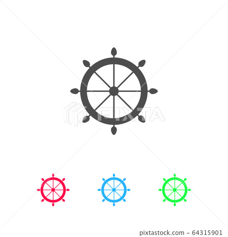 Helm icon flat. - Stock Illustration [64315901] - PIXTA