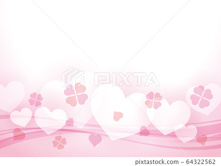 Clover heart background pink - Stock Illustration [64322562] - PIXTA