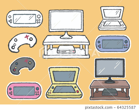 Various game consoles - Stock Illustration [64325587] - PIXTA