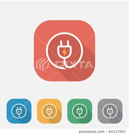 Electric Plug Icons - Stock Illustration [64327067] - PIXTA