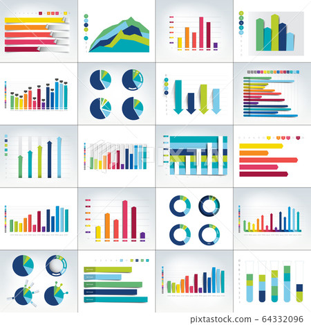 Mega set of charst, graphs. Infographics... - Stock Illustration ...