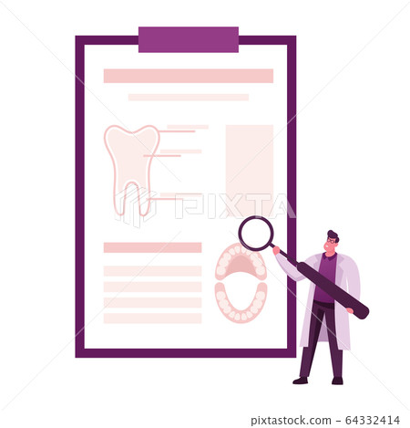 Male Doctor Stomatologist Character Holding... - Stock Illustration ...