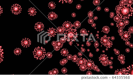 Spooky virus that propagates, 3D rendering - Stock Illustration ...