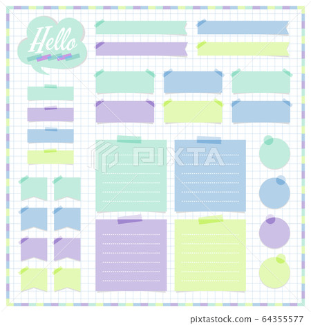 Colorful pastel label A - Stock Illustration [64355577] - PIXTA