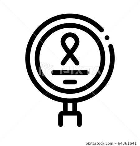 cancer research icon vector outline illustration - Stock Illustration ...