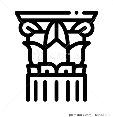Greek Column Outline