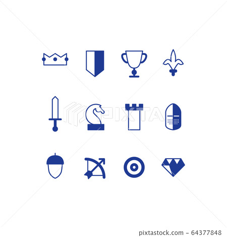 Strategy game icons set - Stock Illustration [64377848] - PIXTA