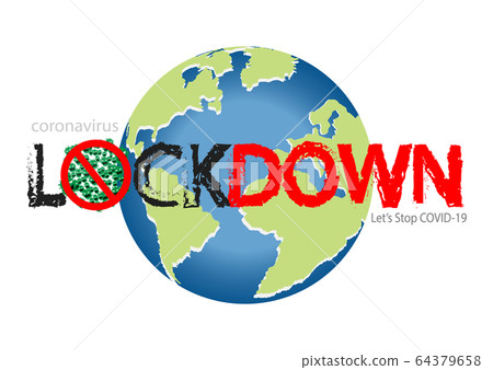Lockdown Design Vector, Lockdown Coronavirus - Stock Illustration ...