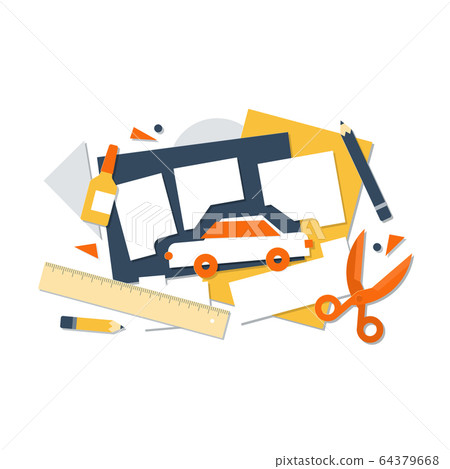 Car design project, model planning - Stock Illustration [64379668] - PIXTA