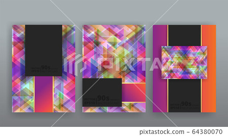 Chaos abstract geometric covers design. Cool - Stock Illustration ...