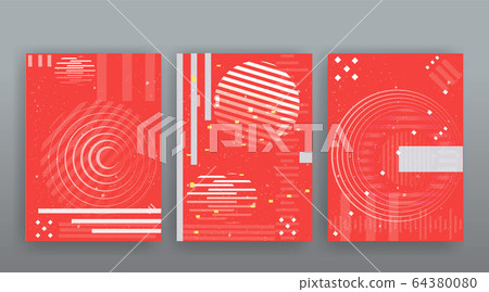 Chaos abstract geometric covers design. Cool - Stock Illustration ...