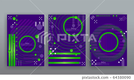 Chaos abstract geometric covers design. Cool - Stock Illustration ...