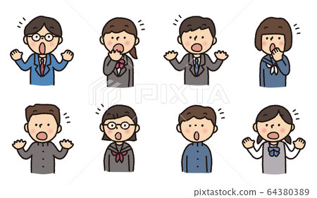 Student_expression_surprised - Stock Illustration [64380389] - PIXTA