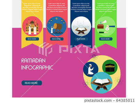 Ramadan infographic. Vector design illustration - Stock Illustration ...