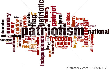 Patriotism word cloud - Stock Illustration [64386097] - PIXTA