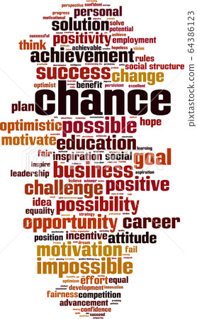 Chance word cloud - Stock Illustration [64386123] - PIXTA