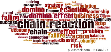 Chain reaction word cloud-插圖素材 [64386124] - PIXTA圖庫