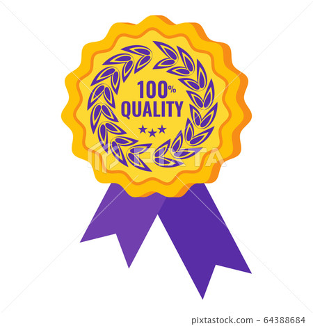 Quality mark infographics pictogram.... - Stock Illustration [64388684 ...