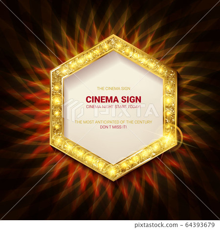 Retro Showtime Sign Design - Stock Illustration [64393679] - PIXTA