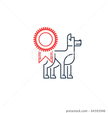 Dog show exhibition event icon - Stock Illustration [64393946] - PIXTA