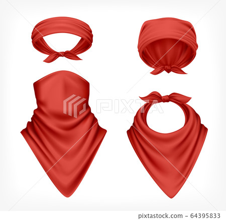 Realistic Red Buff Set - Stock Illustration [64395833] - PIXTA