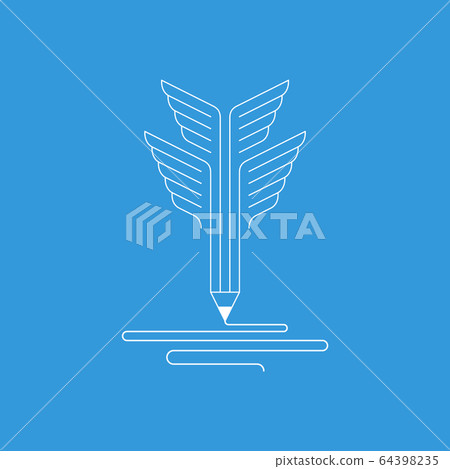 Writing skills development, painting class icon - Stock Illustration ...