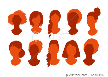 Female anonymous profile pictures avatars - Stock Illustration ...