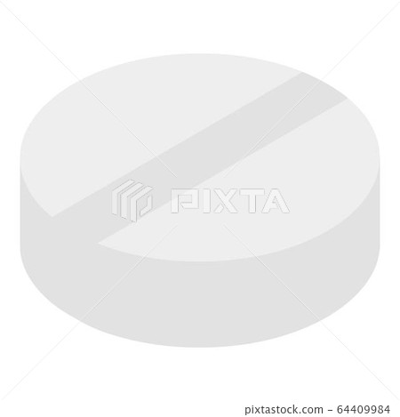 Gray pill icon, isometric style - Stock Illustration [64409984] - PIXTA