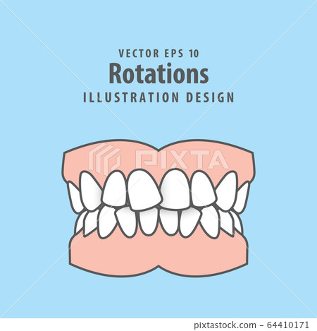 Dental rotations teeth illustration vector design - Stock Illustration ...