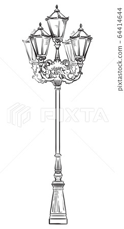 Vector street lantern 16 - Stock Illustration [64414644] - PIXTA