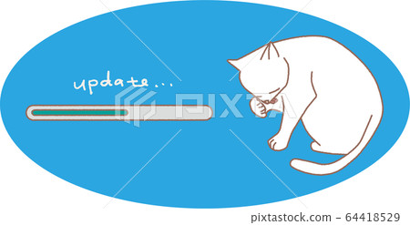 Please wait while uploading - Stock Illustration [64418529] - PIXTA