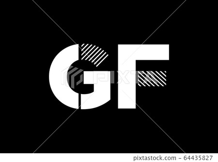 Initial Monogram Letter GF Logo Design Vector...-插圖素材 [64435827] - PIXTA圖庫