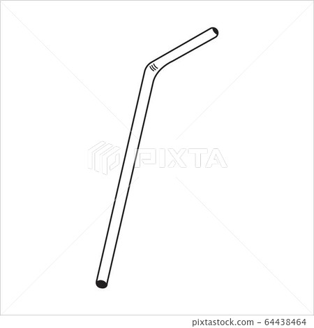 Metal straws icon. White background. Flat style-插圖素材 [64438464] - PIXTA圖庫