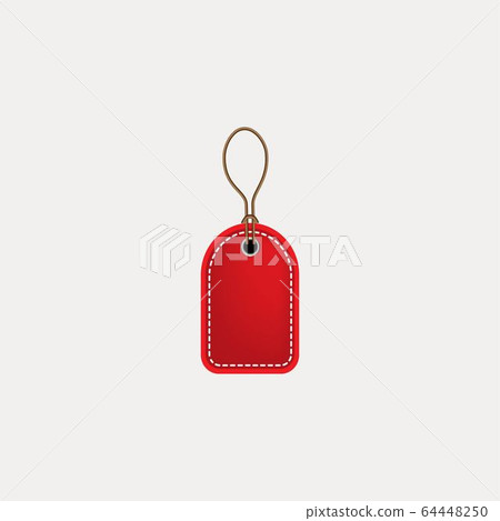 red blank prize tags label icon. Vector - Stock Illustration [64448250 ...