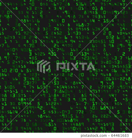 Modern background with green numbers on a black... - Stock Illustration ...