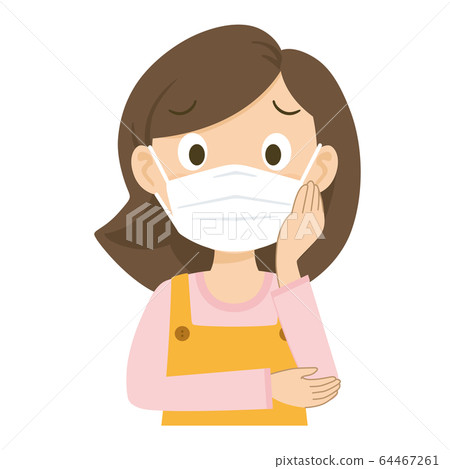 Mama mask mom housewife illustration - Stock Illustration [64467261 ...