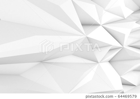 Abstract white triangular pattern. Low-poly 3d art - Stock Illustration ...