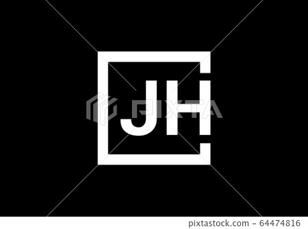 Initial Monogram Letter J H Logo Design Vector... - Stock Illustration ...