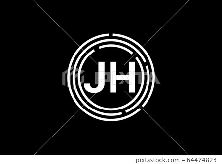 Initial Monogram Letter J H Logo Design Vector...-插圖素材 [64474823] - PIXTA圖庫