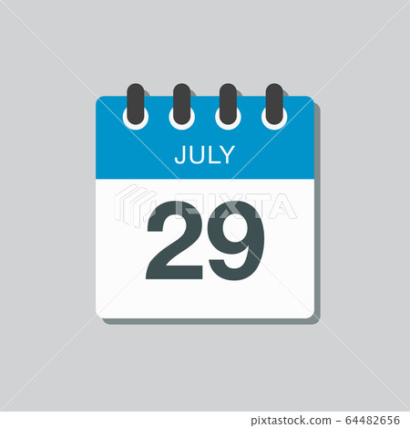 Icon calendar day 29 July, summer days of the year - Stock Illustration ...