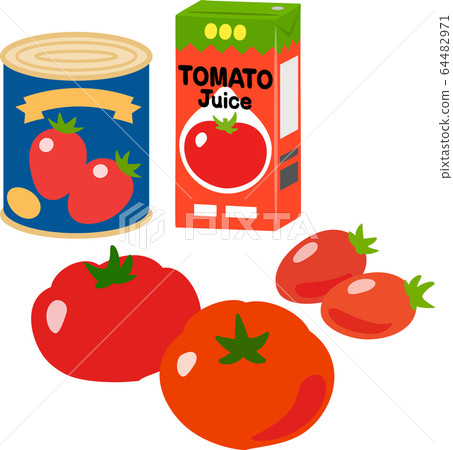 Tomato and processed tomato products - Stock Illustration [64482971 ...