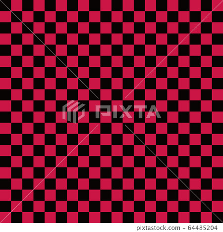 Checkered pattern black x pink 2S - Stock Illustration [64485204] - PIXTA