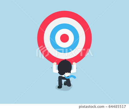 SD Business Man bearing a giant target on his back - Stock Illustration ...