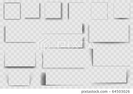 Realistic square shadows. Square drop shadow,... - Stock Illustration ...