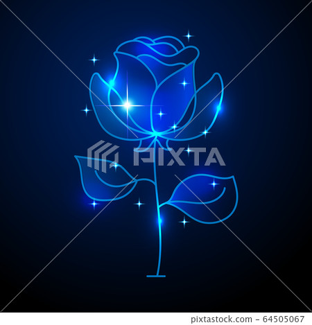 Neon Bar Symbol Rose Illustration Suitable For-插圖素材 [64505067] - PIXTA圖庫
