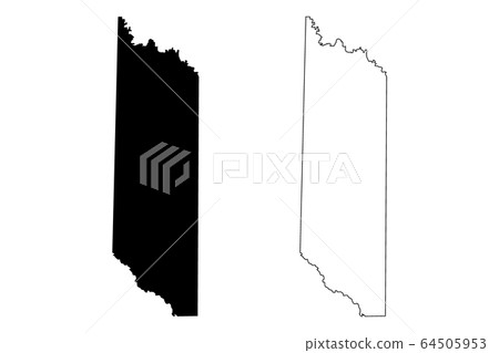 Morris County, Texas (Counties in Texas, United - Stock Illustration ...