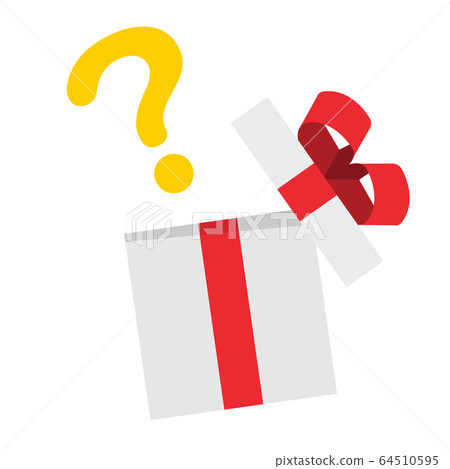 Gift box and question mark - Stock Illustration [64510595] - PIXTA