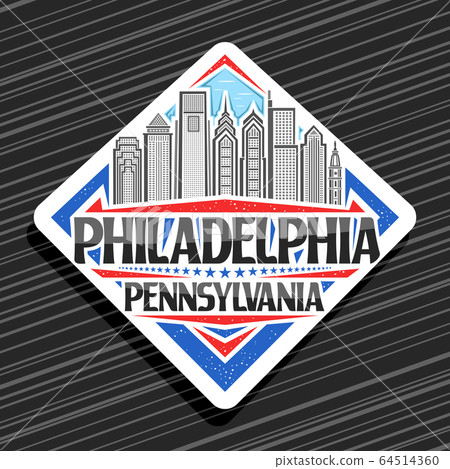Vector logo for Philadelphia-插圖素材 [64514360] - PIXTA圖庫