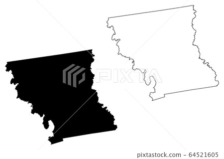 Anderson County, Texas map vector - Stock Illustration [64521605] - PIXTA