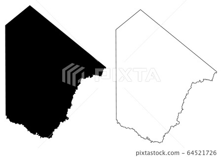 Brewster County, Texas map vector - Stock Illustration [64521726] - PIXTA